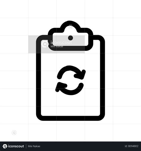 clipboard converter refresh reload rotate animation by mie nakae