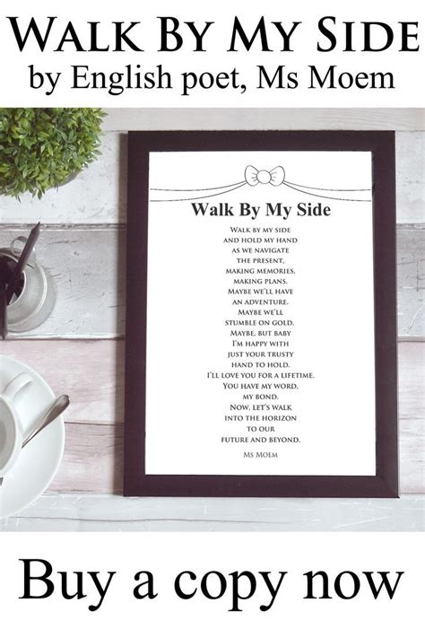 Short Wedding Poem Walk By My Side
