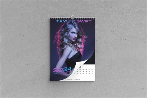 Taylor Swift Wall Calendar 2024 Etsy Uk