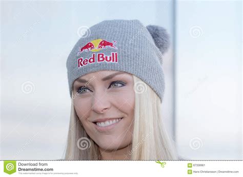 Smiling Lindsey Vonn At The Press Conference Editorial Photo Image Of Downhill Celebrity
