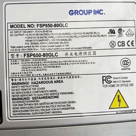 PSU For FSP 650W Power Supply FSP650-80GLC FSP650-80GLN FSP700-80GLC ...