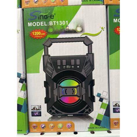 Sing E Model Bt1301 Super Bass Speaker 3w 1200mah New Stock November