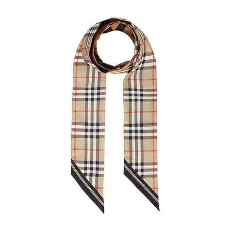 포스티 버버리 빈티지 체크 스키니 스카프 Vtg Check 8028950 남여공용