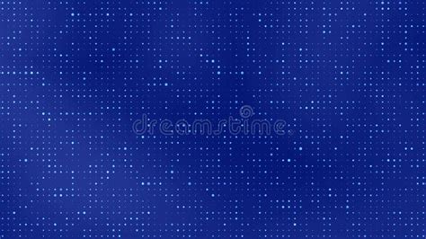 Blinking Dots Technology Background With Lighting Particles Seamless Loop Animation Blue Motion