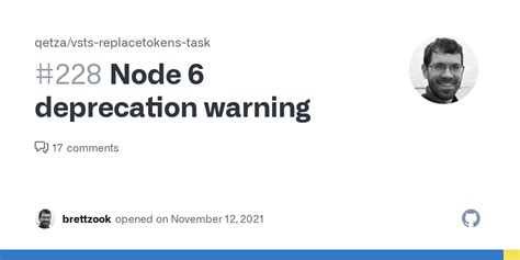 Node 6 Deprecation Warning · Issue 228 · Qetzavsts Replacetokens Task