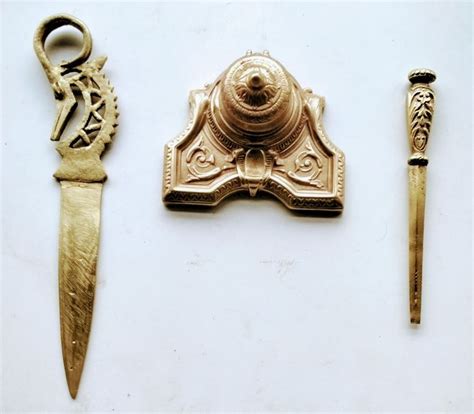 Encrier Mod Brevet En Laiton Avec Encrier Original En Catawiki