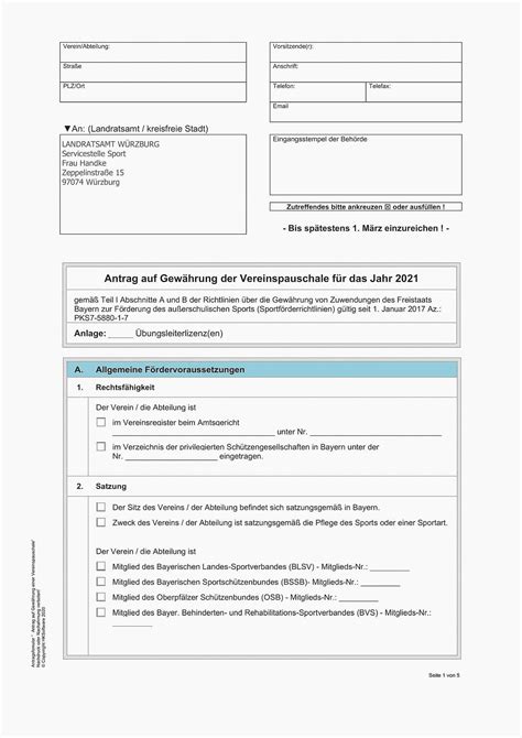 Anträge auf Vereinspauschale können eingereicht werden Das
