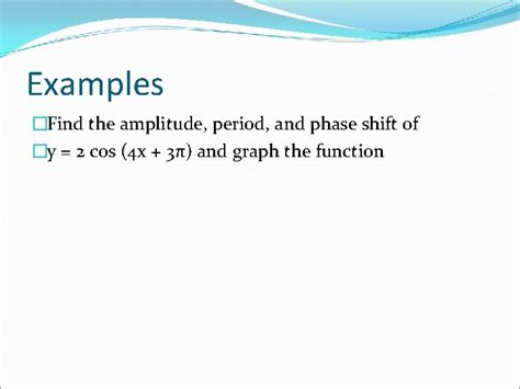 Phase Shift Sinusoidal Curve Fitting Phase Shift When