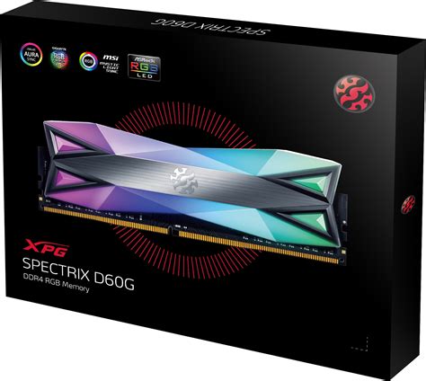 Ram Adata Xpg Spectrix D60g Rgb 16gb 2x8gb Ddr4 3200 Tungsten Grey