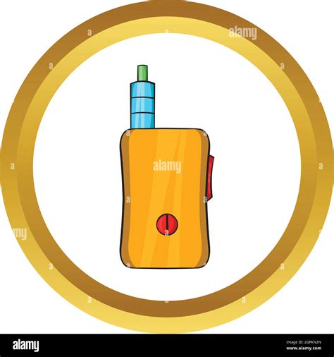 Yellow Vape Device Vector Icon Stock Vector Image And Art Alamy