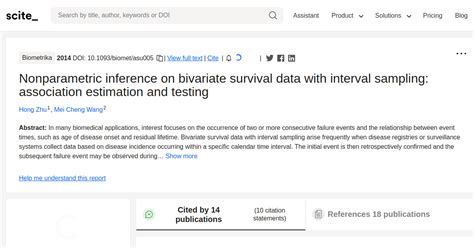[citation report] nonparametric inference on bivariate survival data with interval sampling