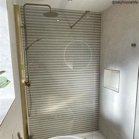 900mm Brushed Brass Shower Screen For Wet Room And Walk In Shower