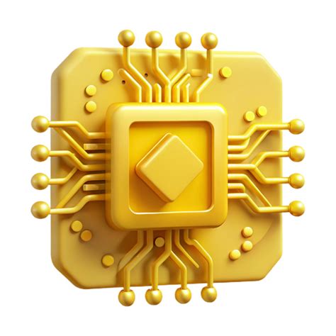 Elegant Minimalist Abstract Circuitry Background Yellow Color Cutout 4k