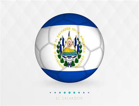 pelota de fútbol con el patrón de la bandera de el salvador pelota de fútbol con la bandera de