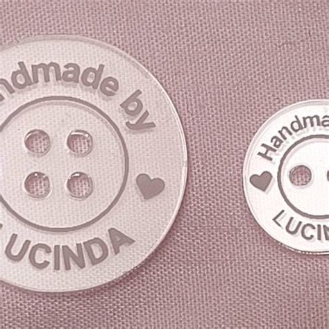 Personalised Buttons Custom Acrylic Buttons Branding Labels