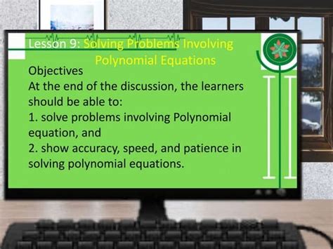 Solving Problems Involving Polynomial Functionspptx Weather Science
