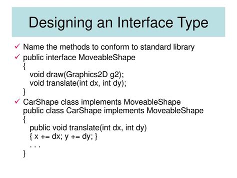 Chapter 4 Interface Types And Polymorphism Part 2 Ppt Download