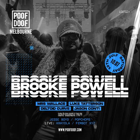 Poof Doof Melbourne Saturday Th July Poof Doof