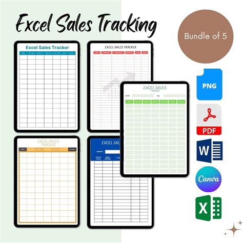 Excel Sales Tracking Template Blank Printable Pdf Word Excel