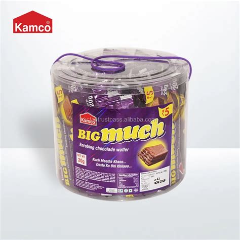 Big Much Chocolate Waffer Container Chocolate Coated Wafer