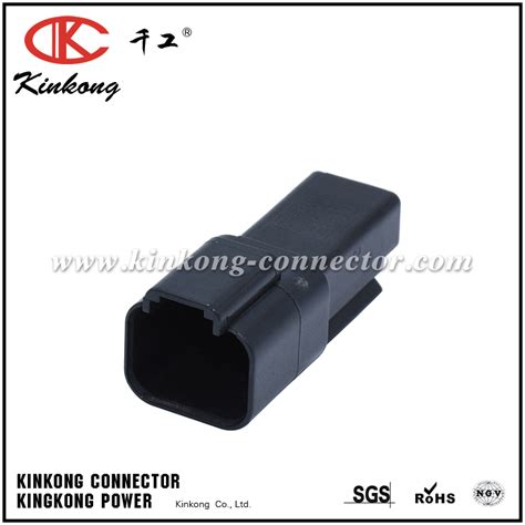 Dt04 2p E004 At04 2p Blk 2 Pin Male Cable Connector Dt04 2p E004 001