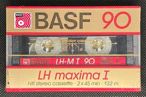 Basf Maxima Lh I 1985 Eu Blank Cassette Tape New Sealed