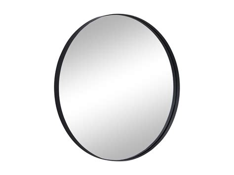 Miroir Mural Rond En Métal D80 Cm Noir Jaffrel