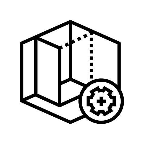 Space Optimization Interior Designer Line Icon Vector Illustration