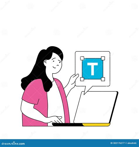 Design Development Concept With Cartoon People In Flat Design For Web