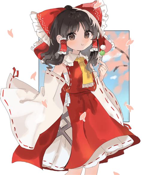 Hakurei Reimu Touhou Drawn By Ramochi Danbooru