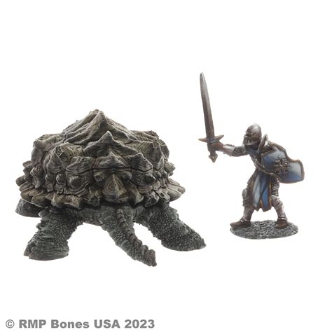 Reaper Bones Usa Giant Snapping Turtle 07107 Knight Not Included
