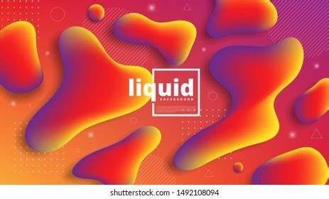 Abstract Modern Graphic Element Dynamically Colored Stock Vector