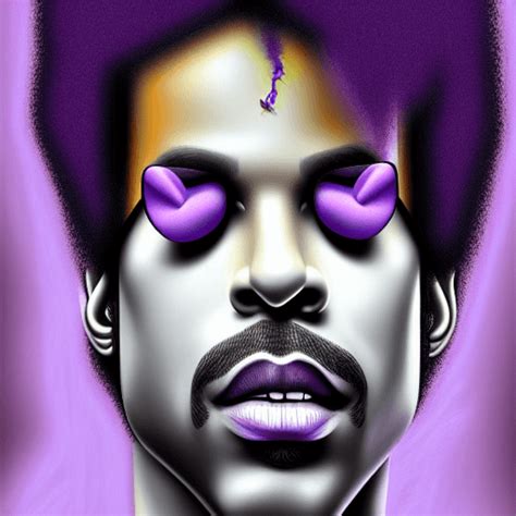 3d Art Of Prince In Purple Rain · Creative Fabrica