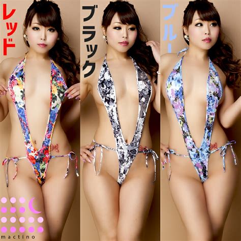 楽天市場セクシー 日本製 Tバック マイクロビキニ 過激 マイクロ水着 極小 撮影会 コスプレ 過激 ビキニ フラワー柄マイクロモノキニレッド レディース セクシーコスチュームmactino