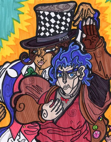 Drawing Jojo Characters In Oingo Boingo Style Most Days Until Stone