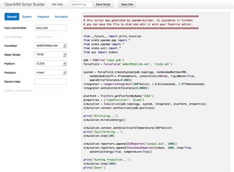 2 The OpenMM Application Layer Introduction OpenMM Users Guide 7 1