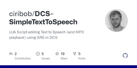 GitHub Ciribob DCS SimpleTextToSpeech LUA Script Adding Text To
