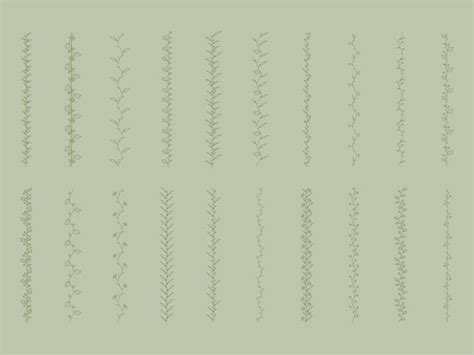 Premium Vector Botanical Vertical Border