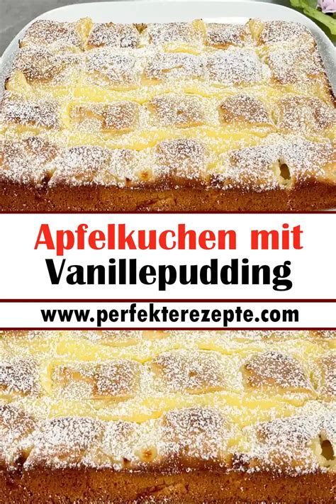 Apfelkuchen Mit Vanillepudding Einfac