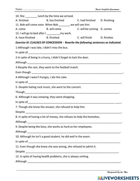 Lesson31 2k8 Conjunction P1 Homework Worksheet Live Worksheets