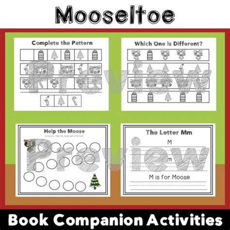 Mooseltoe Book Companion Activities And Comprehension For Elementary