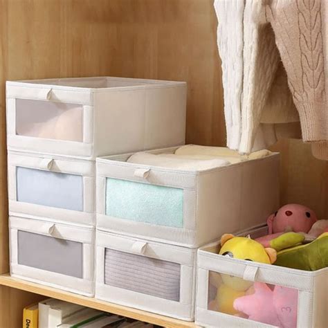 Boîte de rangement pour sous vêtements WIRLSWEAL pcs cm Beige Femme Non