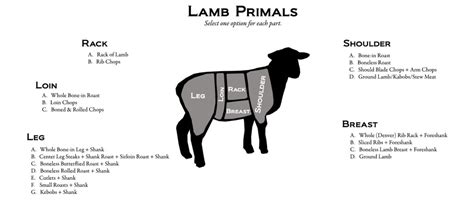 Lamb Cuts Champoeg Farmchampoeg Farm