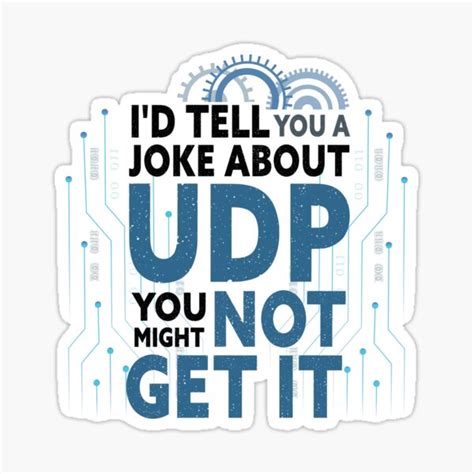 Computer Science Programmer Udp Joke Sticker For Sale By Sugoilynn