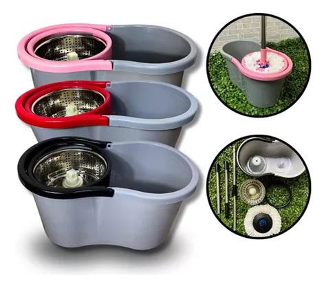 Mop Giratório Cesto Inox Litros Centrífuga Rotatório MercadoLivre
