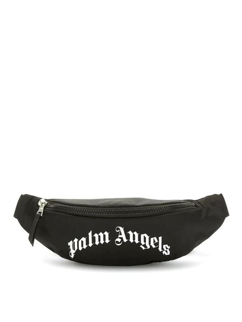 Belt Bags Palm Angels Curved Logo Fanny Pack Pbno005c99fab0011001