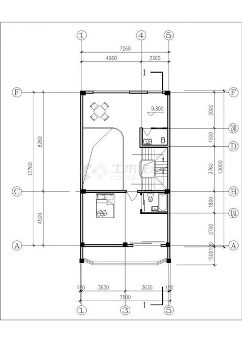 扬州市京澜村某5层砖混结构私建民居住宅楼建筑设计cad图纸居住建筑土木在线