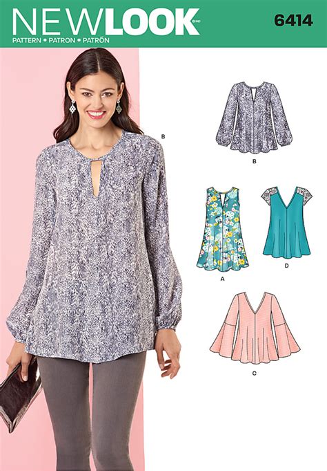 New Look 6414 Sewing Pattern Remnant House Fabric