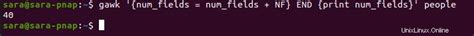 Gawk Linux コマンドと例