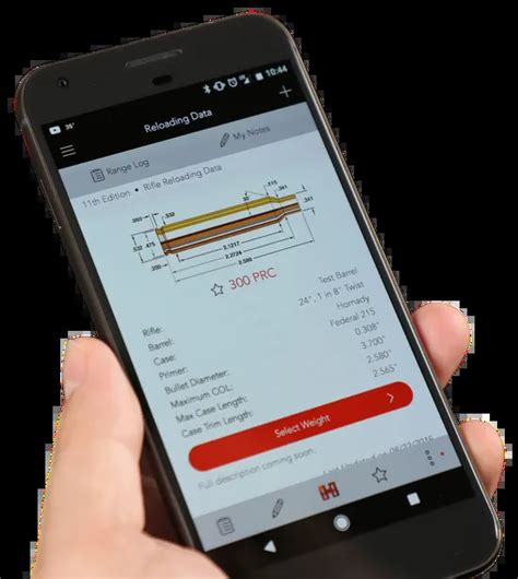 Hornady® Reloading App Hornady Manufacturing Inc